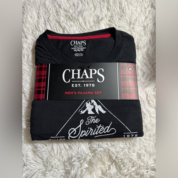 Chaps | Other | New Mens Chaps Pajama Set Red Checkered Black | Poshmark